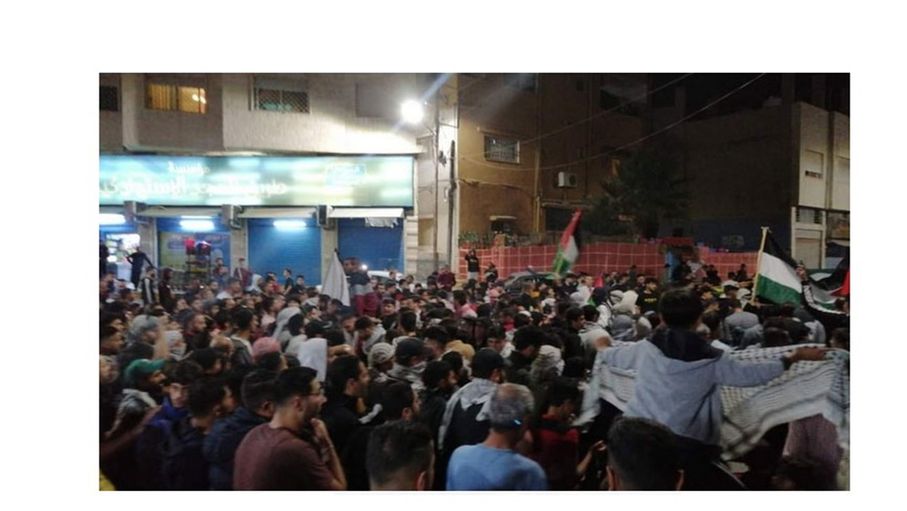 وقفة احتجاجية في مادبا تنديدا بالعدوان الإسرائيلي على غزة