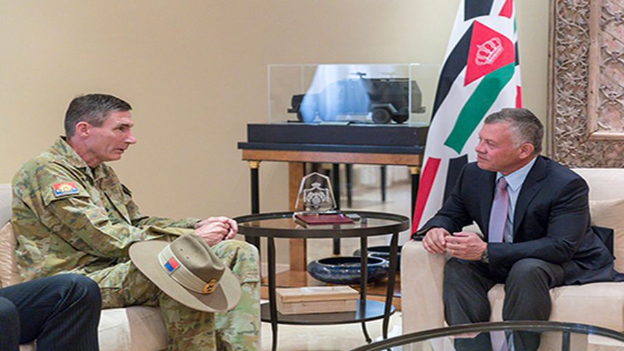 King Meets Australian Army Commander...