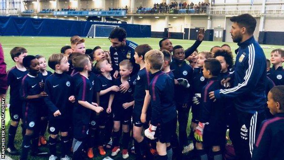 Messi, Aguero Surprise Man City Academy Players...