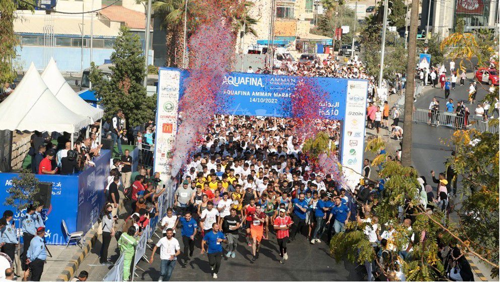 5,000 runners participate in Amman Marathon...