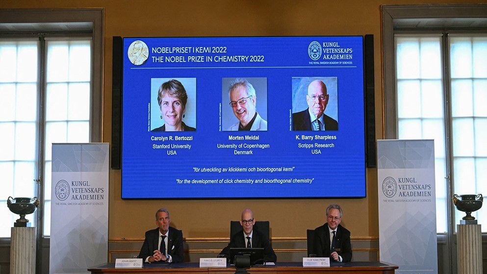 US duo and Dane win Nobel for ‘click chemistry’...
