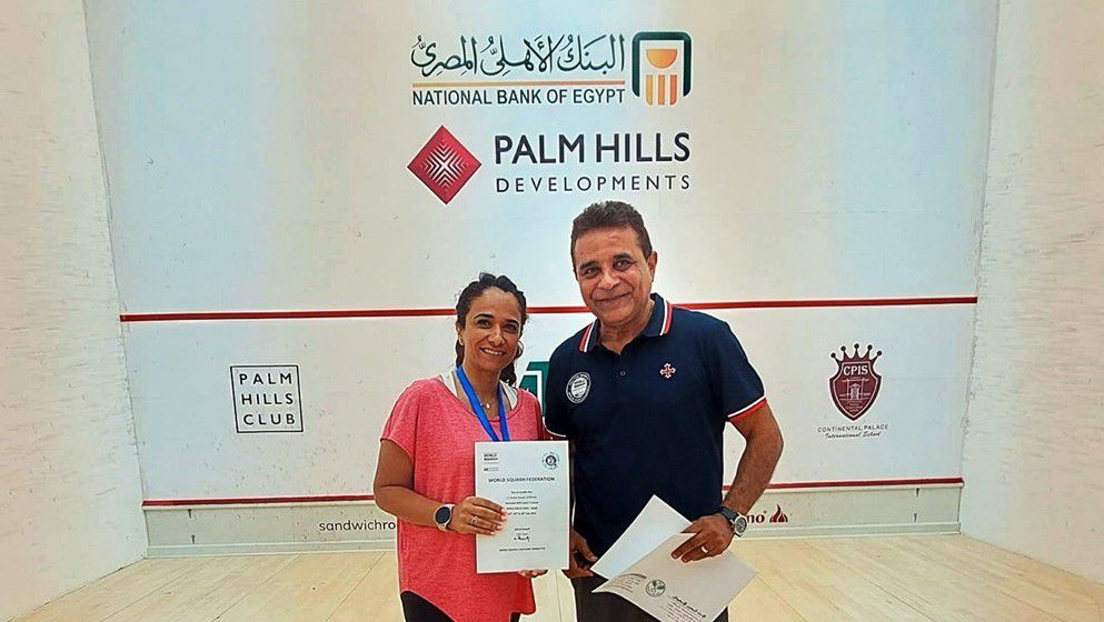 Nashmi Shahd Sharari: Jordan's first female squash coach...