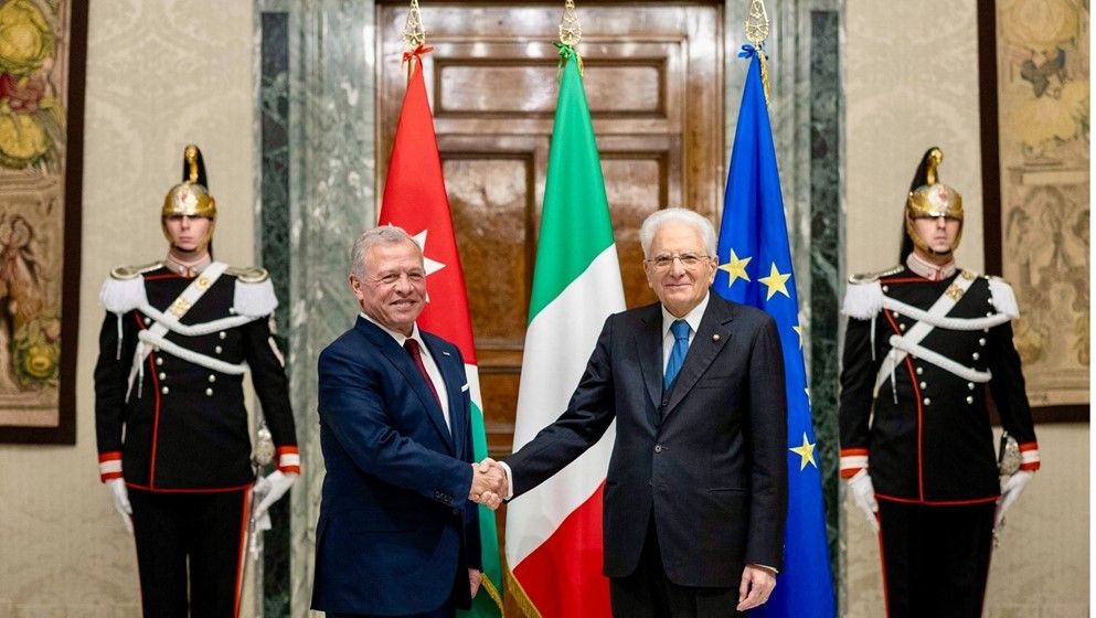 King and Italian President Hold Talks in Rome...