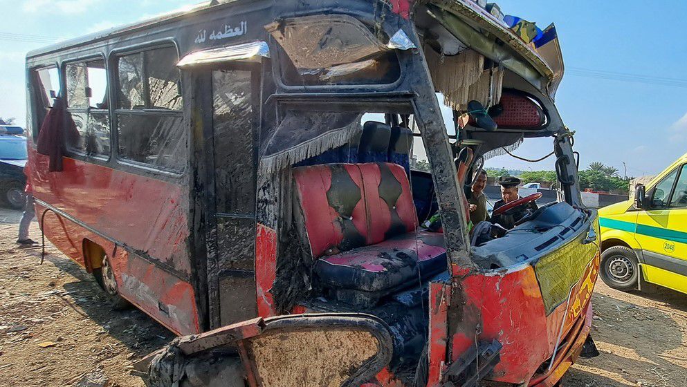 At least 19 killed in Egyptian minibus crash...