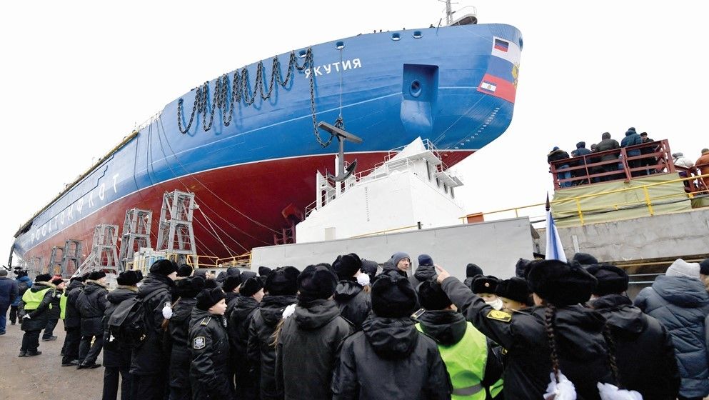 Russia unveils new Arctic icebreaker ship in push for energy m...