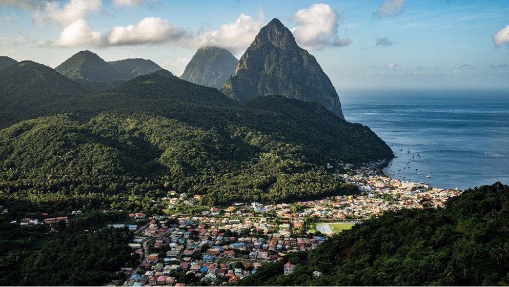 Going local on the island of St. Lucia...