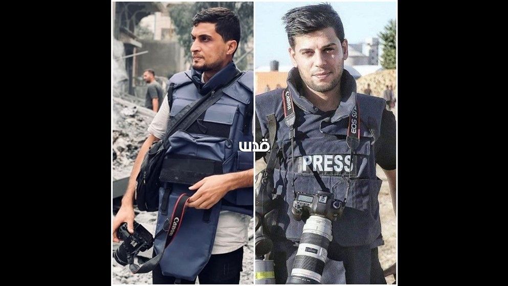 Journalists Sari Mansour and Husamna Salim, killed by Israeli ...