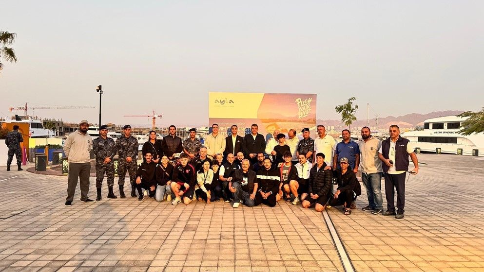Ayla’s Chef Completes Historic Swim Along Aqaba Coastline...