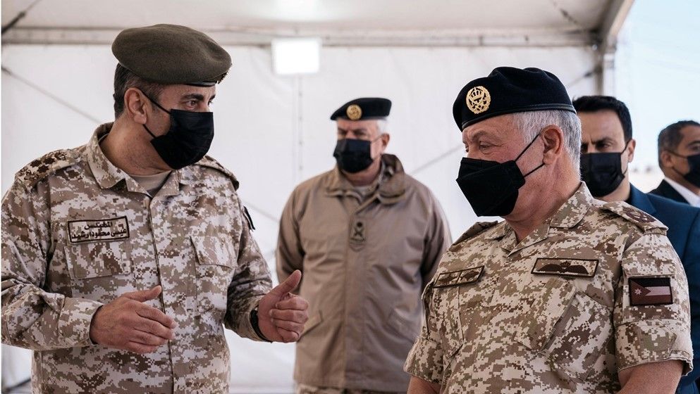 King checks on progress of new JAF General Command premises pr...