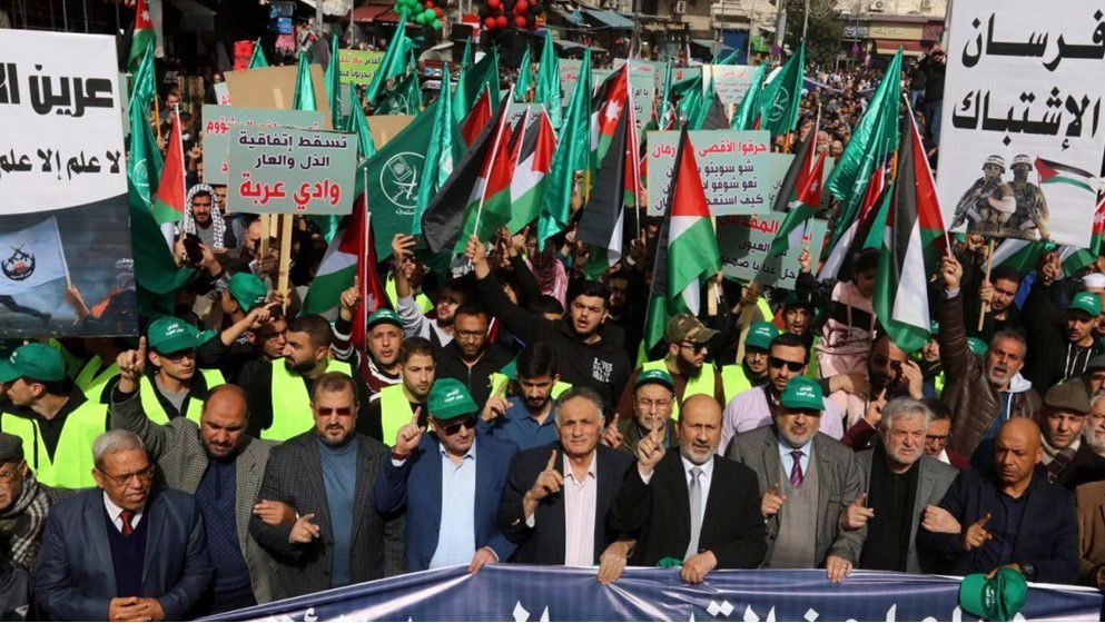 Thousands in Amman protest Israel’s deadly raid in Jenin...