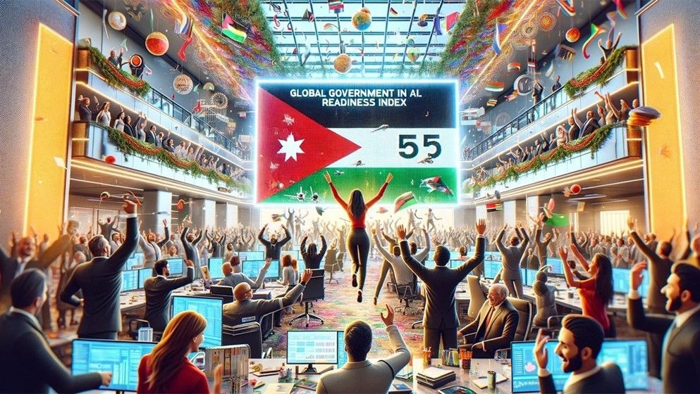 Jordan ranks 55 in the global Government AI Readiness Index...
