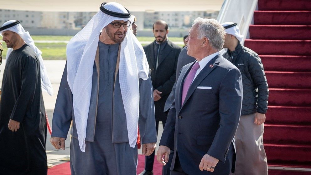 King, UAE president hold meeting at Basman Palace...