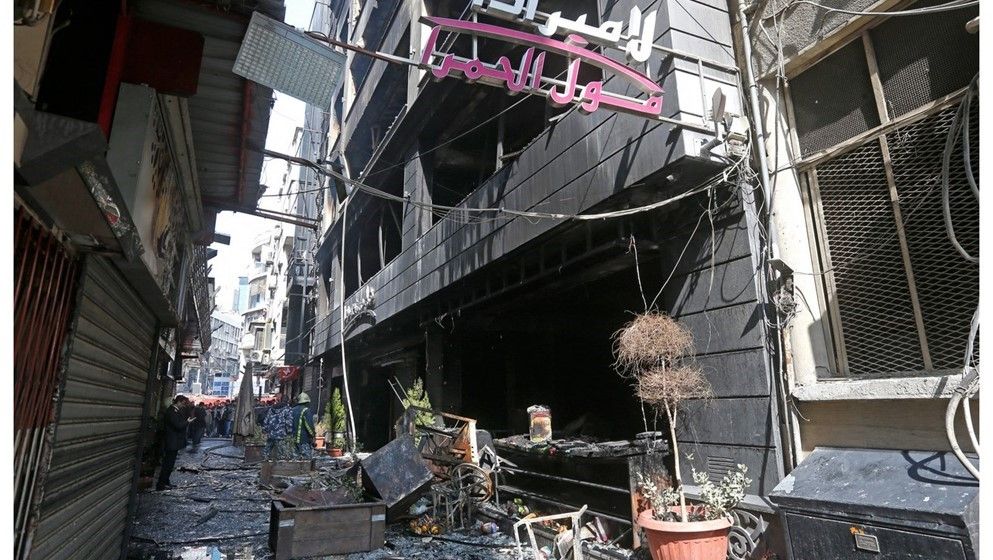 Syria shopping mall fire kills 11...