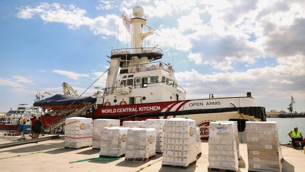 First aid ship to Gaza departs Cyprus with 200 tonnes of food ...