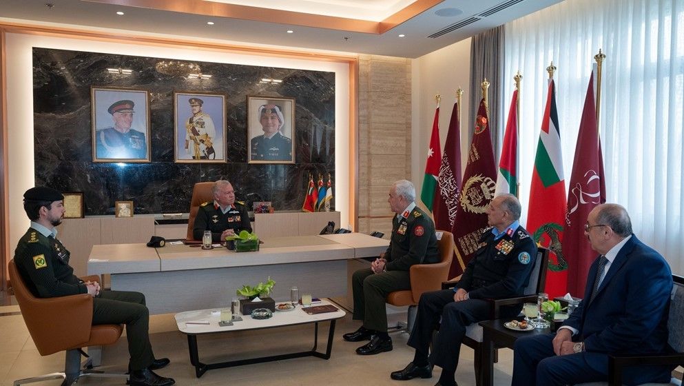King visits JAF General Command to mark 68th anniversary of ar...