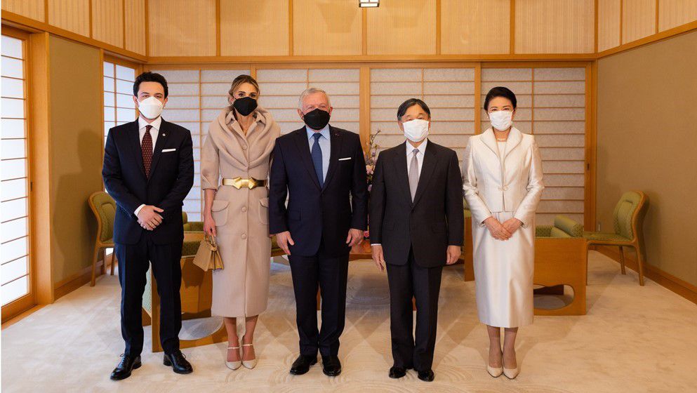 King meets Japan emperor...