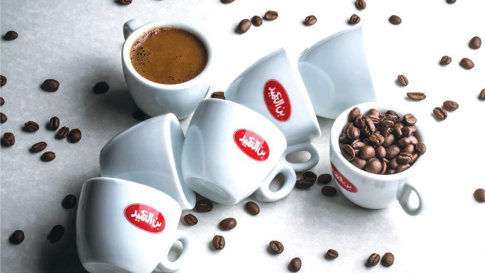 Al-Ameed: Ground coffee with strong grounds...