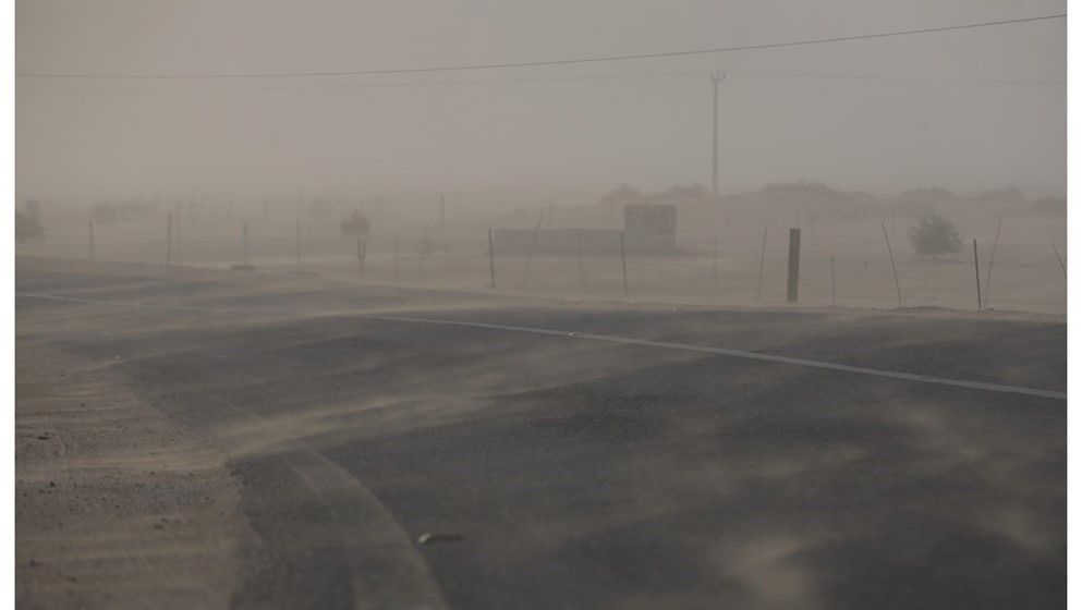 Dust storm disrupts life in Ruweished...