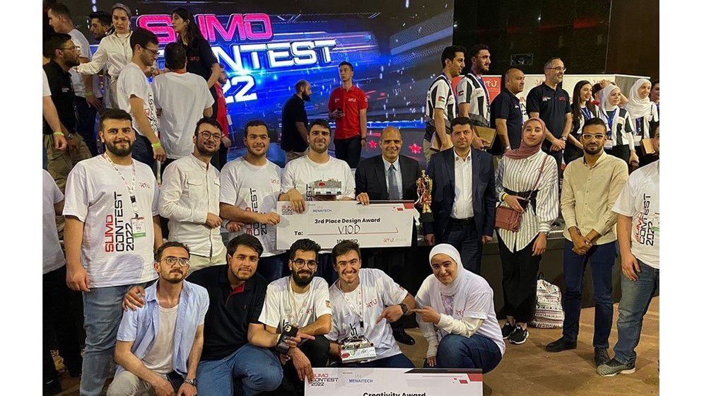 Balqa university students win 2 prizes in first national robot...