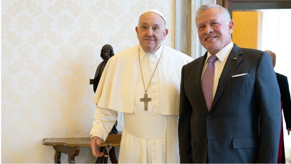 King meets Pope Francis, reaffirms Jordan’s commitment to its ...