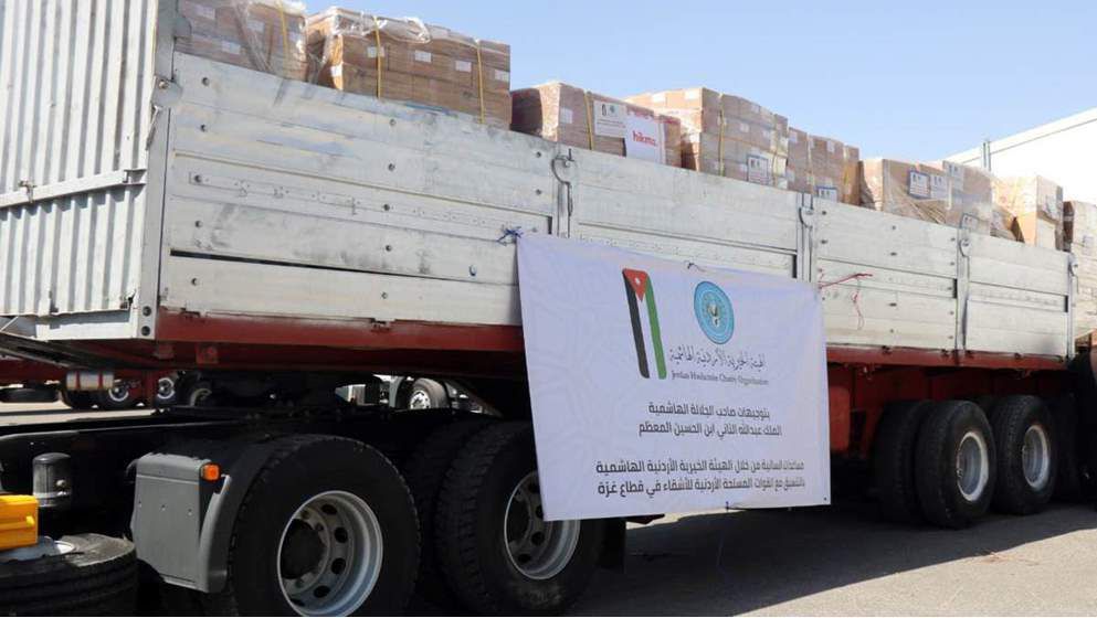 JHCO sends ten food, medical aid trucks to Gaza...