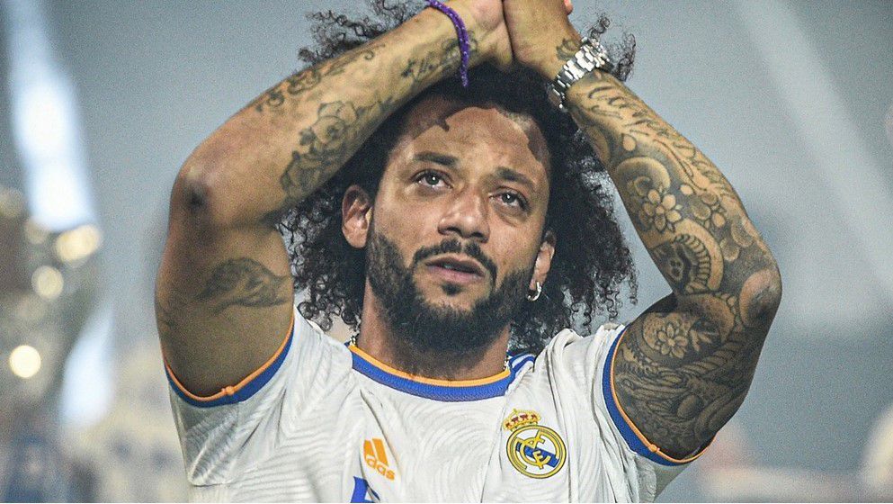 Tearful Marcelo bids Real Madrid farewell...