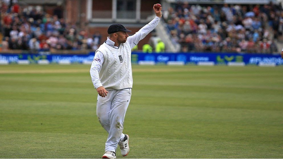 Leach takes 10 wickets in a Test for first time in career...
