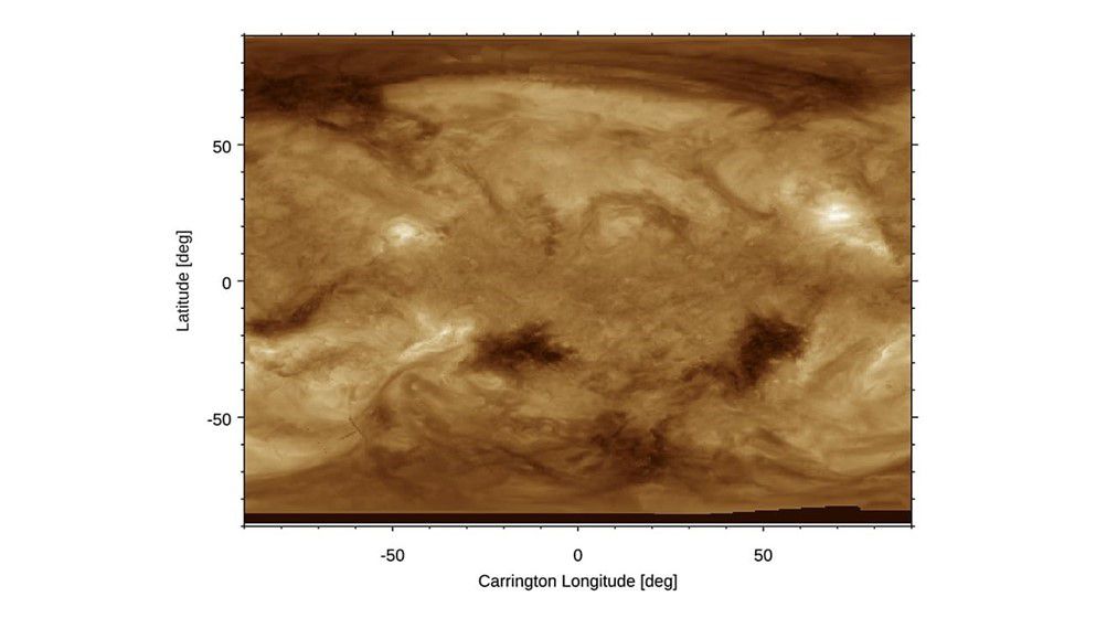 How solar wind flows form the sun...